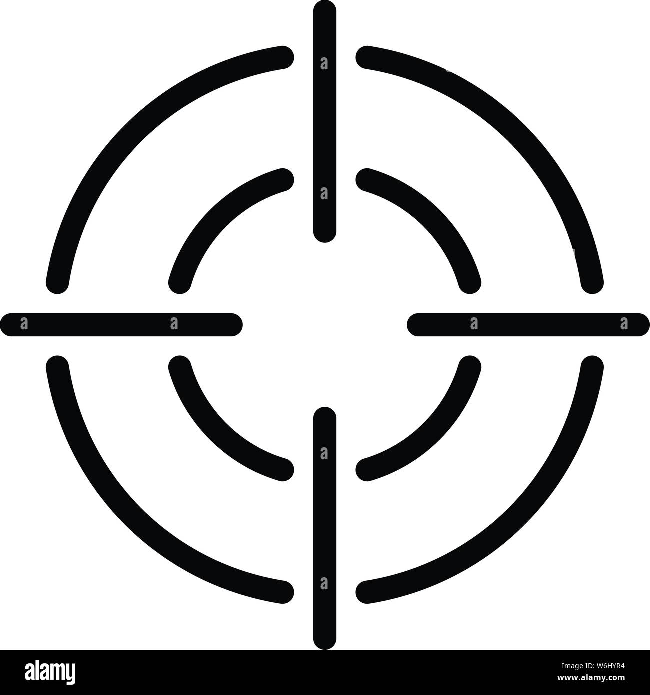 Target icon, outline style Stock Vector Image & Art - Alamy