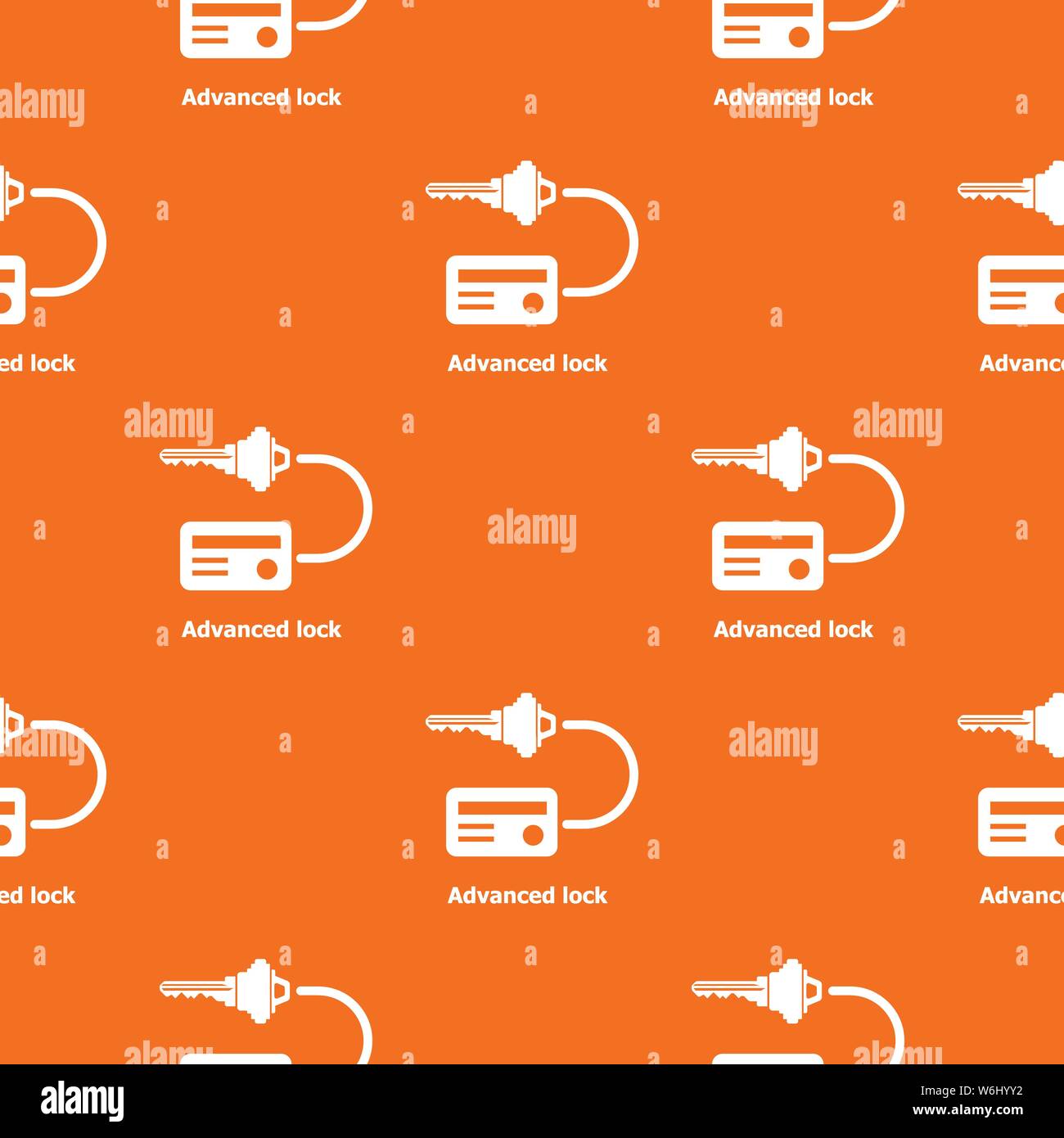 Advanced lock pattern vector orange Stock Vector Image & Art - Alamy