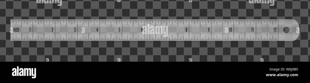 Engineer or architect plastic drafting ruler with an imperial units ...