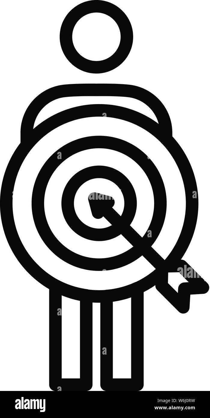 Target customer icon, outline style Stock Vector Image & Art - Alamy