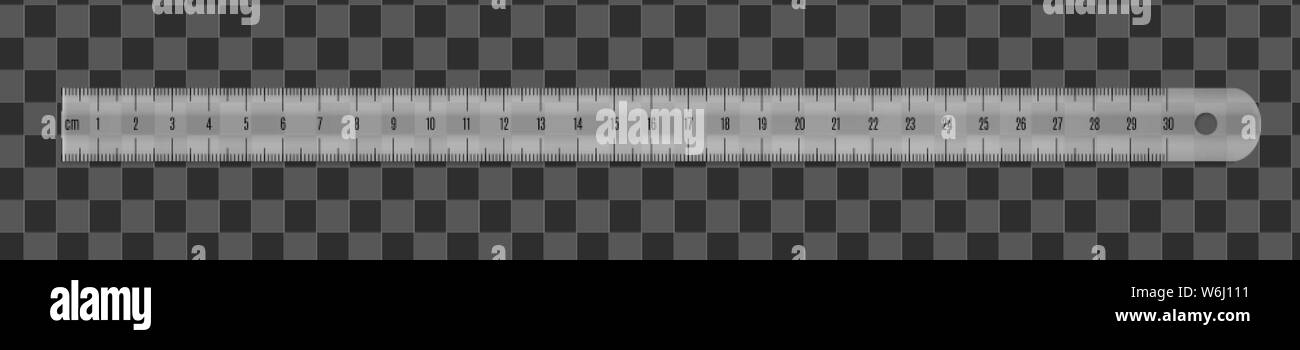 Engineer or architect plastic drafting ruler with a metric units scale ...