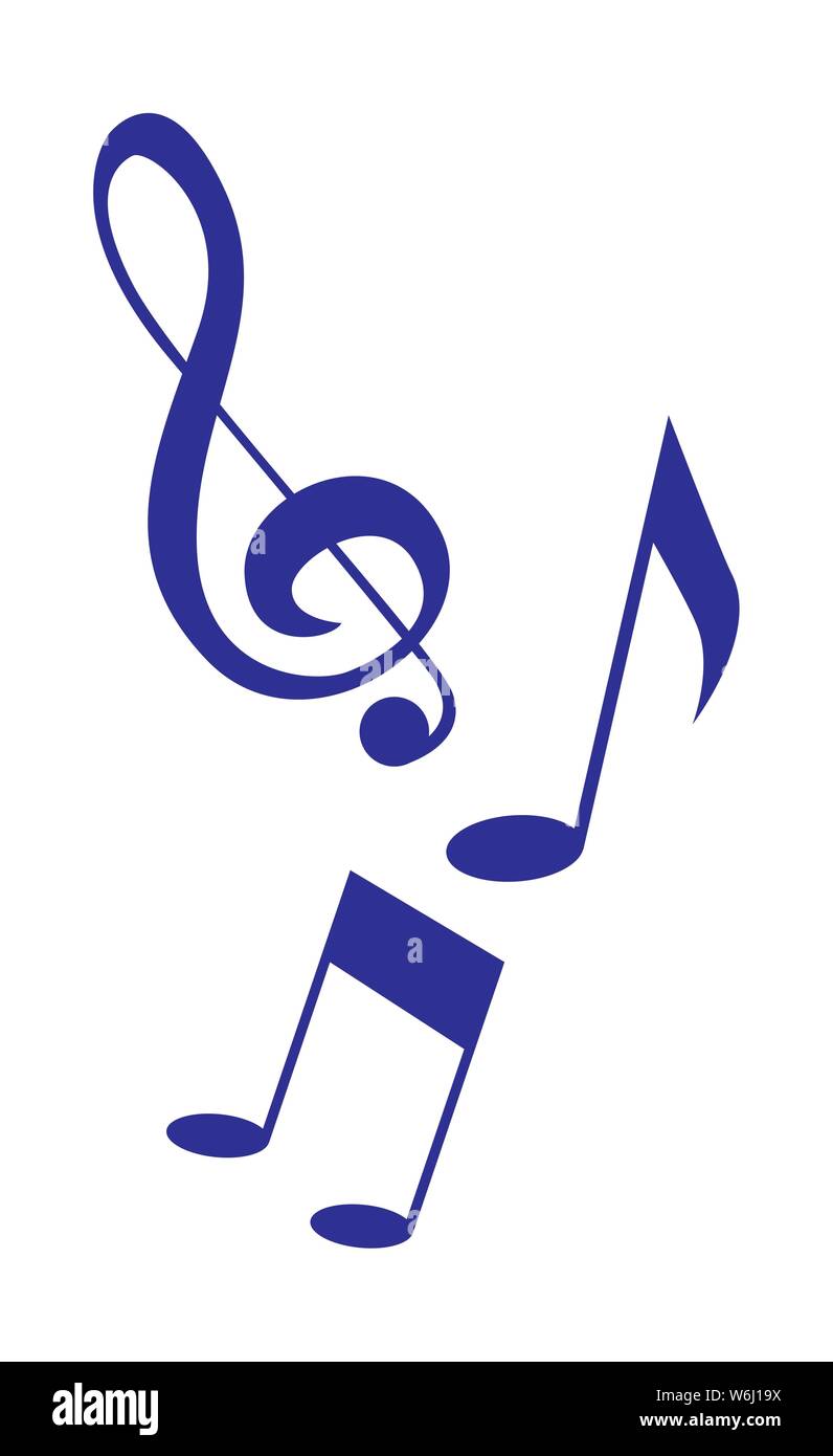music notes melody symbol background vector illustration Stock Vector ...