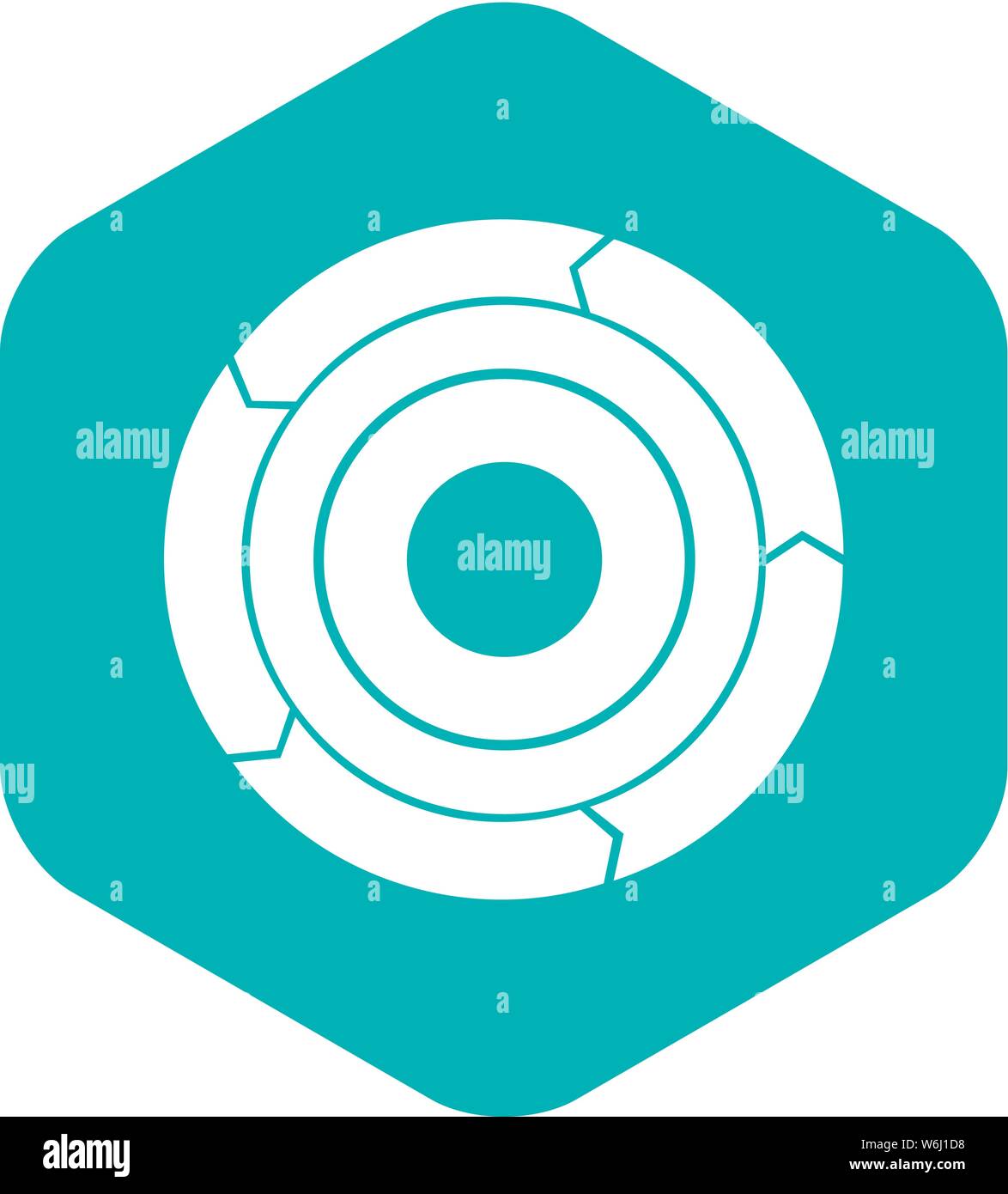 Chart pie with arrows icon, simple style Stock Vector Image & Art - Alamy
