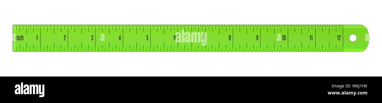 Engineer or architect plastic drafting ruler with an imperial units ...