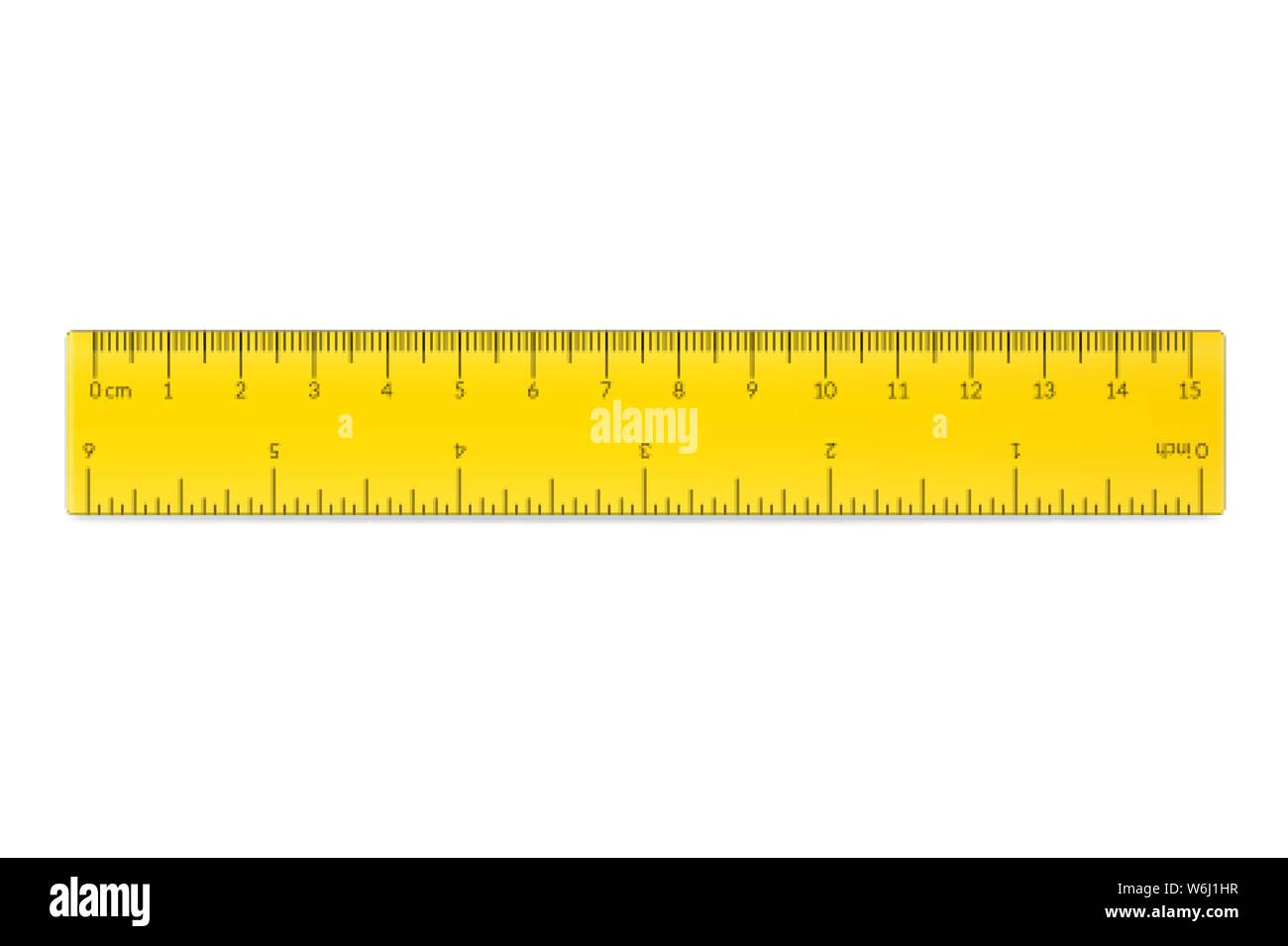 Engineer or architect plastic drafting ruler with an imperial and a ...