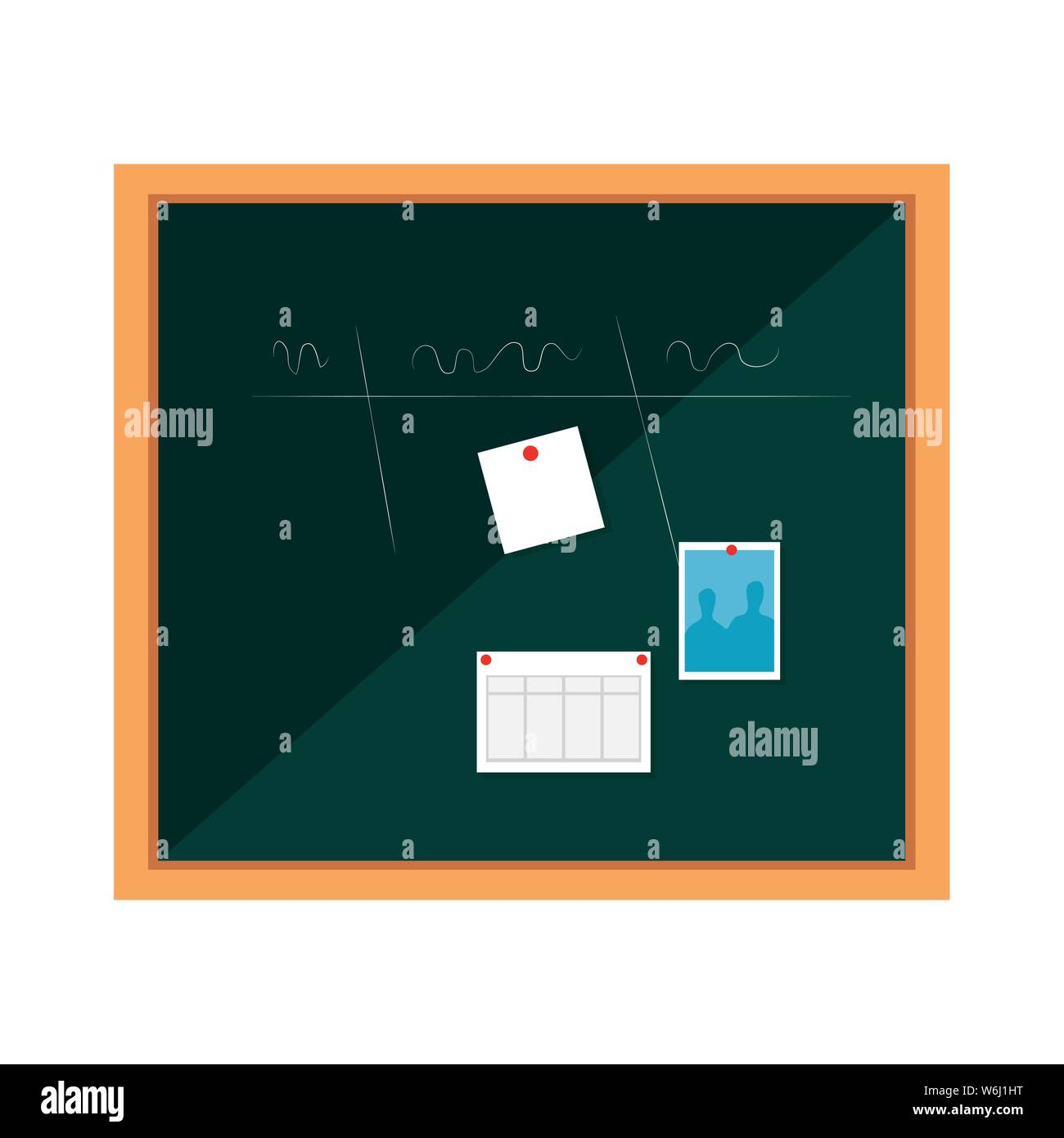 office notes board isolated icon Stock Vector Image & Art - Alamy