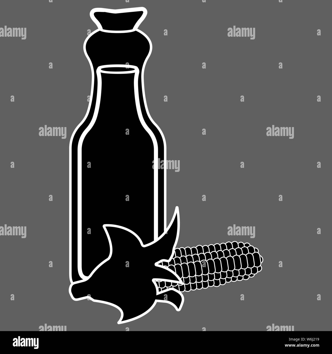 Corn oil Icon. Oil, Fat, Food label, logo for Web and Banners. Simple ...