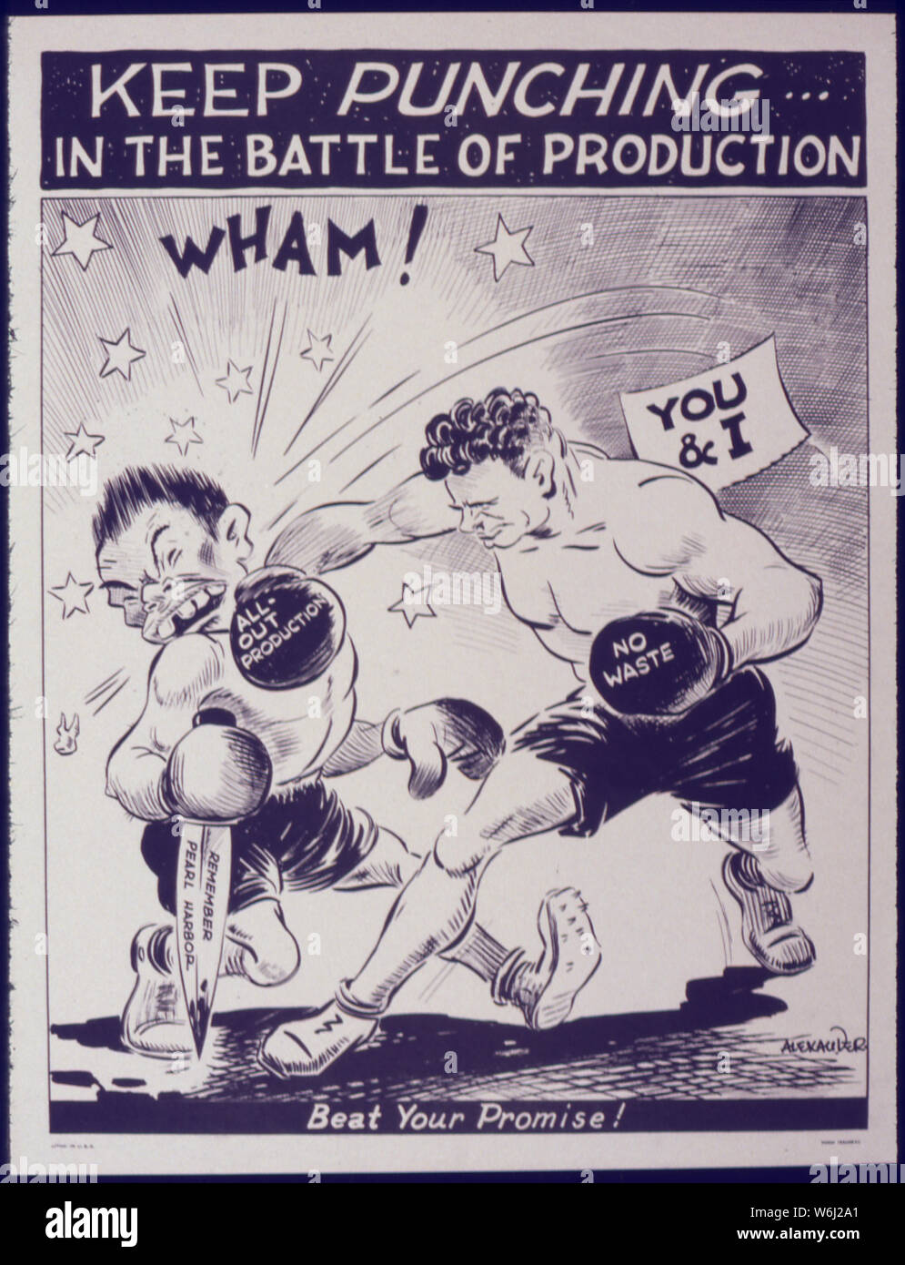 Keep Punching... in the Battle of Production Stock Photo - Alamy