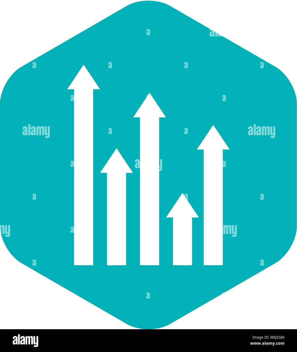 Upside growing arrows icon, simple style Stock Vector Image & Art - Alamy