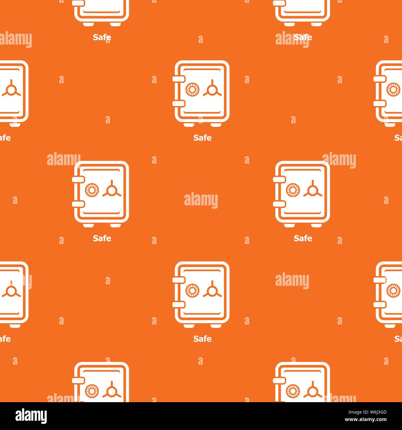 Safe pattern vector orange Stock Vector Image & Art - Alamy
