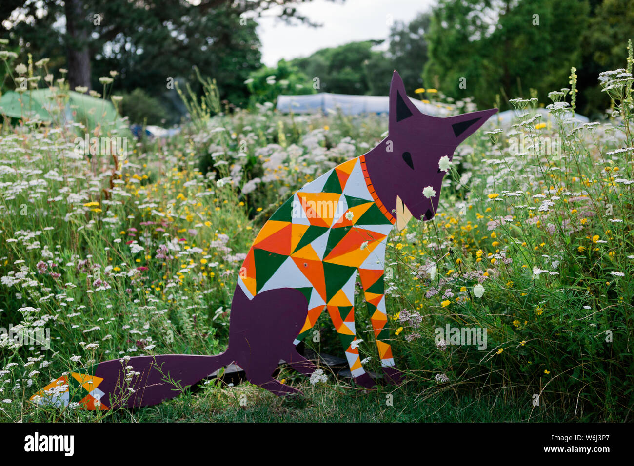 Cambridge, UK. 1st August 2019. The wildflower garden at the Cambridge ...
