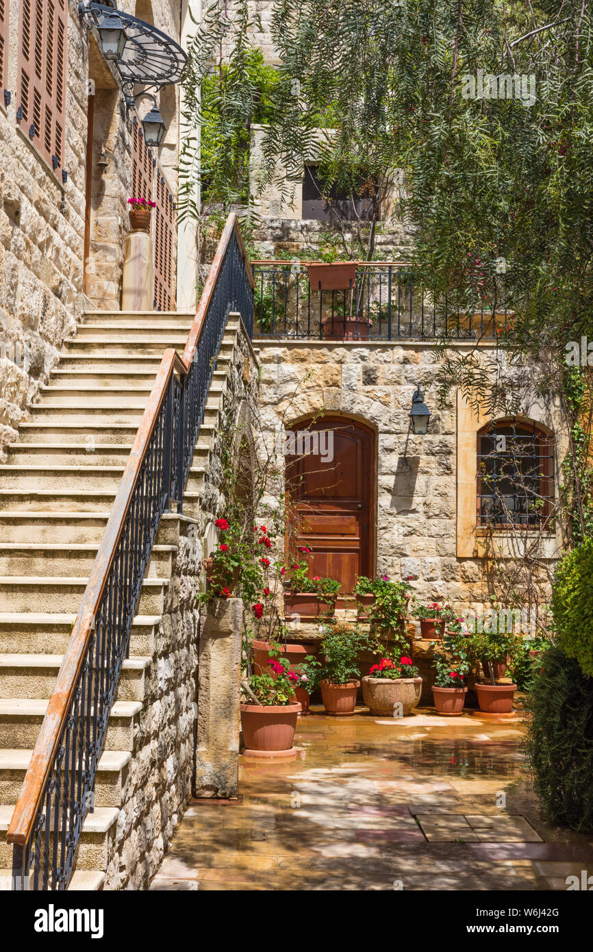 Deir El Qamar in mount Lebanon Middle east Stock Photo - Alamy