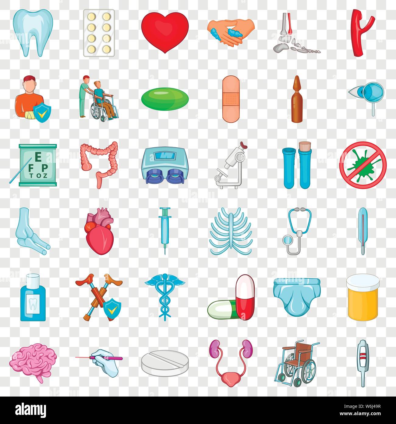 Therapy icons set, cartoon style Stock Vector Image & Art - Alamy