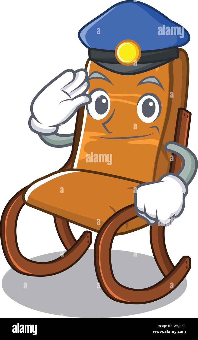 Police rocking chair in cartoon living room Stock Vector Image & Art ...
