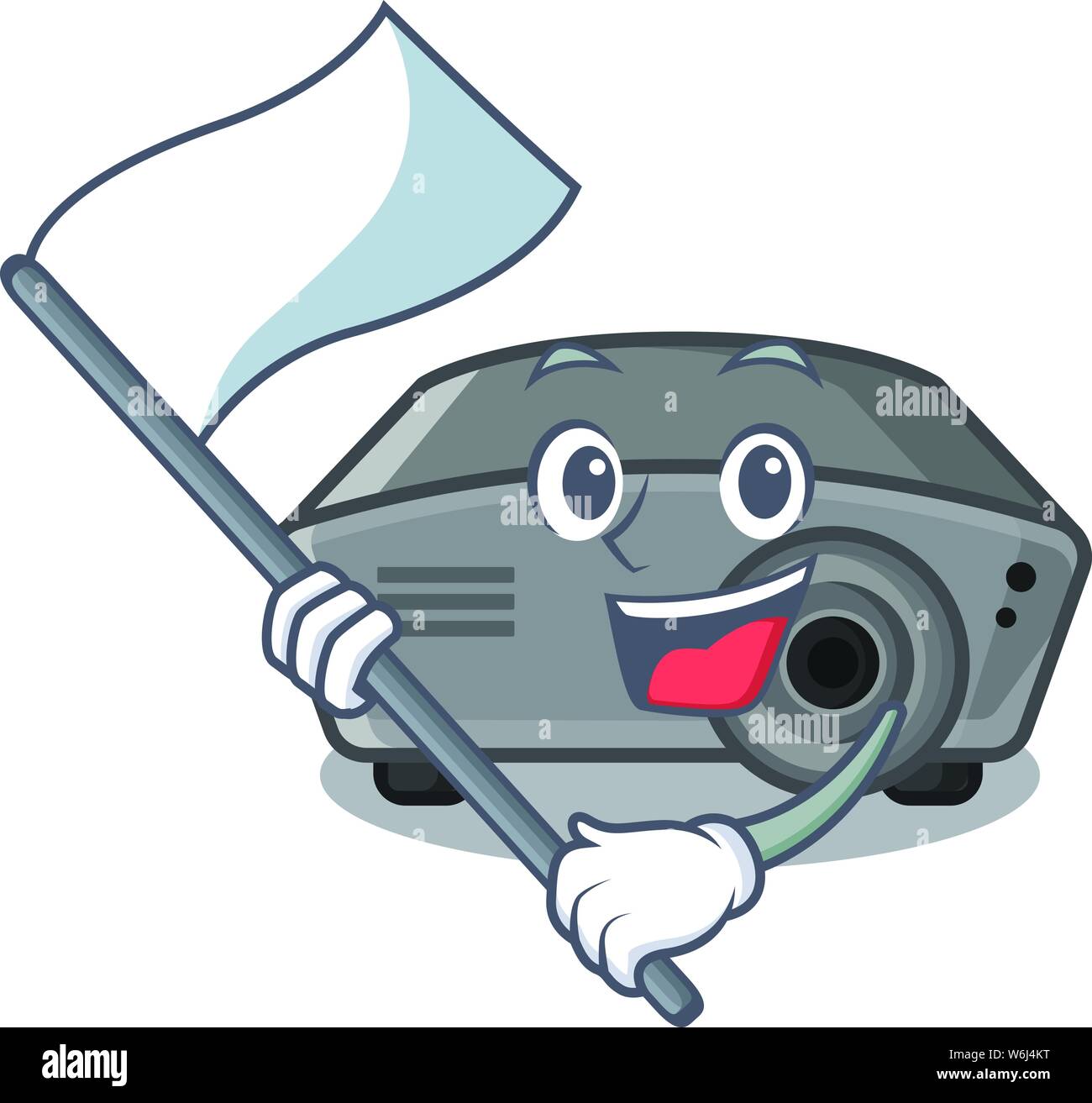 With flag projector toy in a cartoon chair Stock Vector Image & Art - Alamy