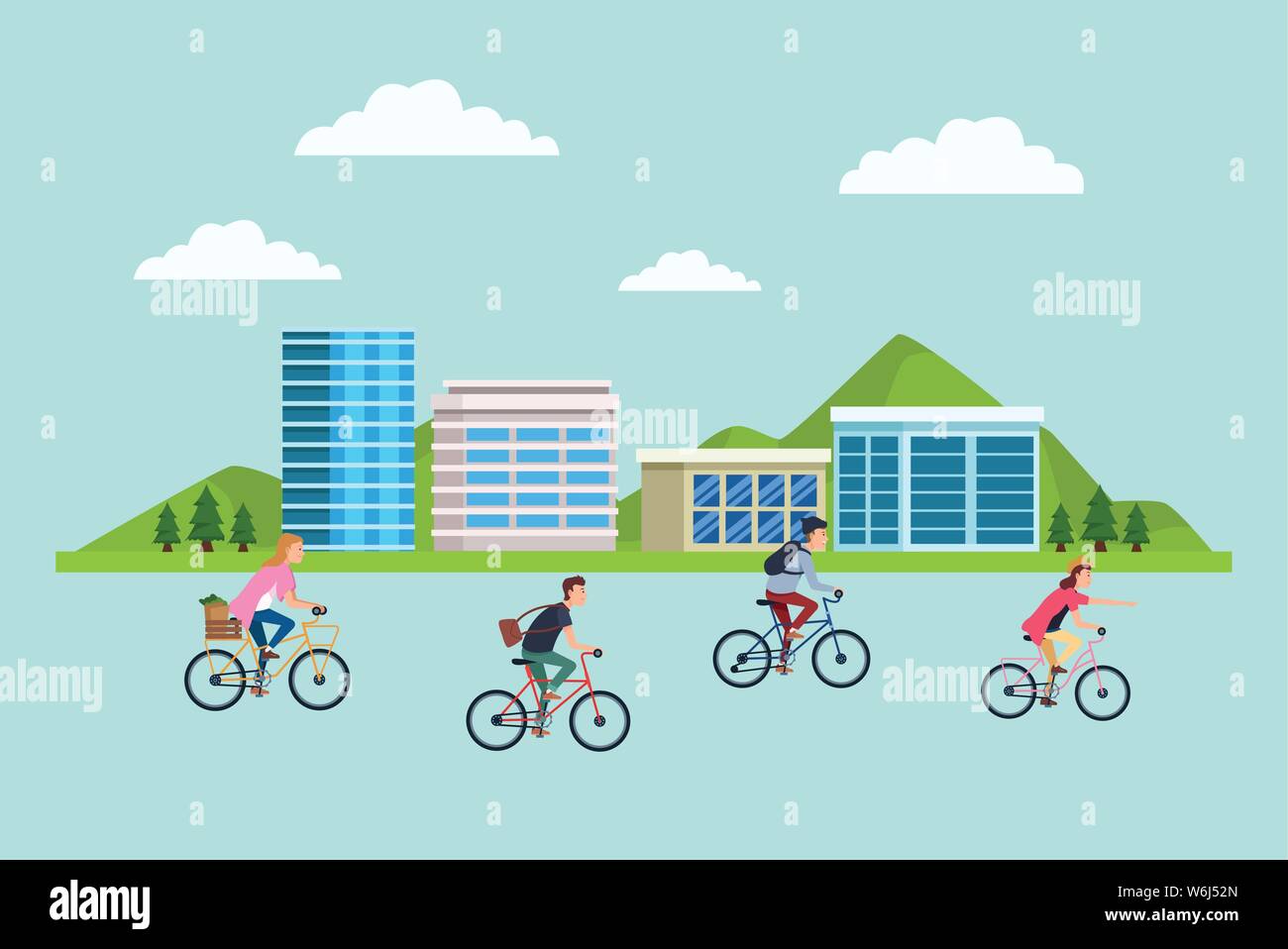 City transportation and mobility cartoons Stock Vector Image & Art - Alamy