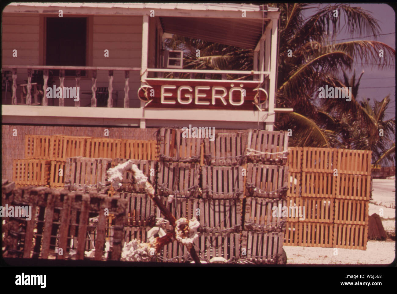 LOBSTER FISHERMAN'S HOUSE AT CONCH KEY DURING THE OFF-SEASON. AT THIS ...