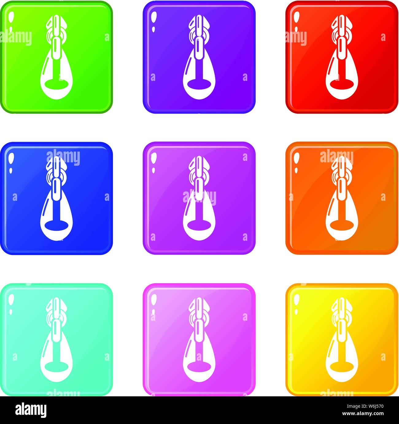 Big zip icons set 9 color collection Stock Vector Image & Art - Alamy