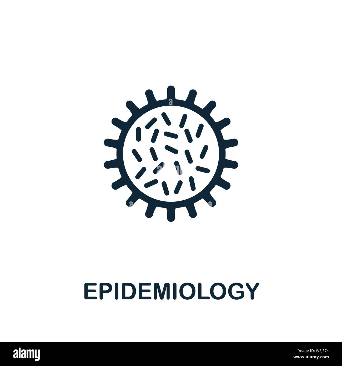 Epidemiology vector icon symbol. Creative sign from science icons ...
