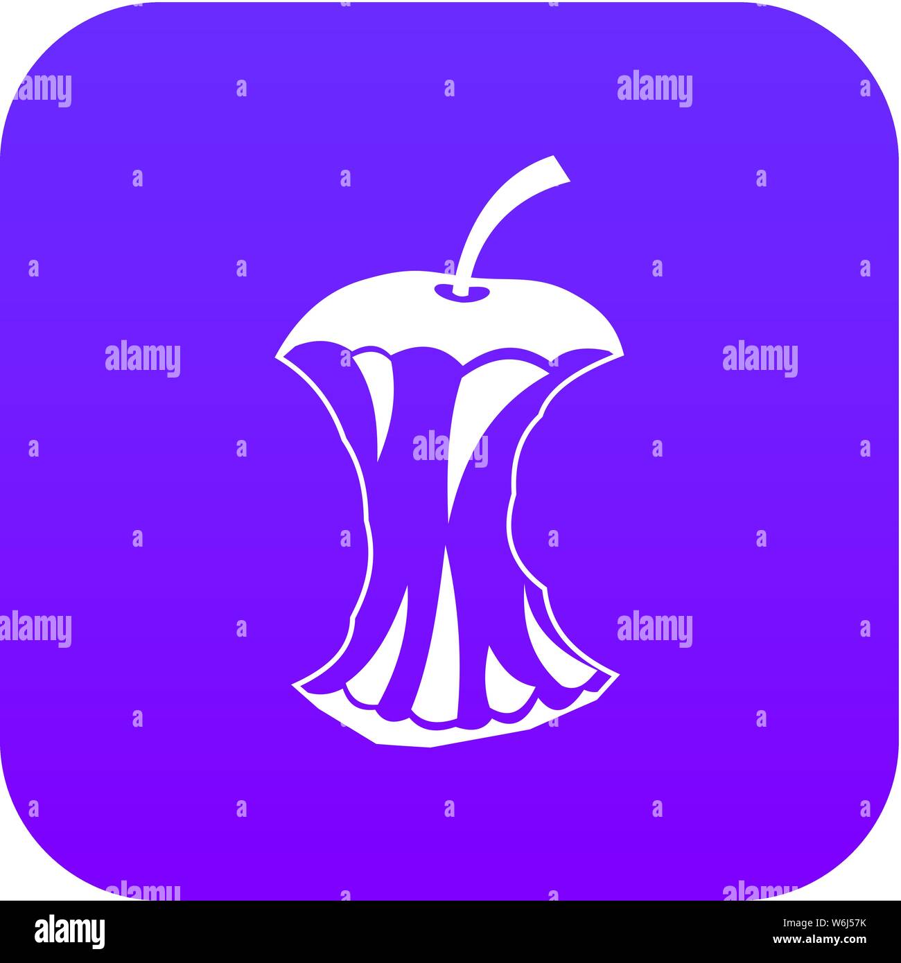Apple core icon digital purple Stock Vector Image & Art - Alamy