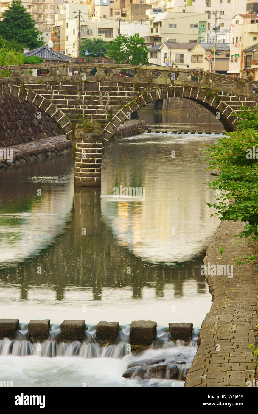 Double arch bridge at sunset Stock Photo - Alamy