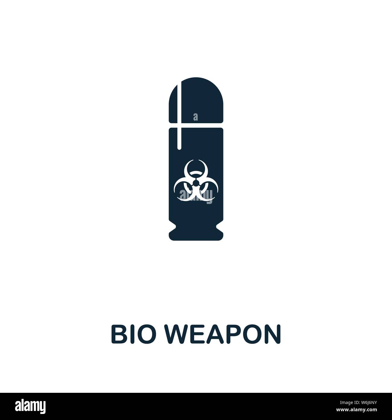 Bio Weapon vector icon symbol. Creative sign from science icons ...