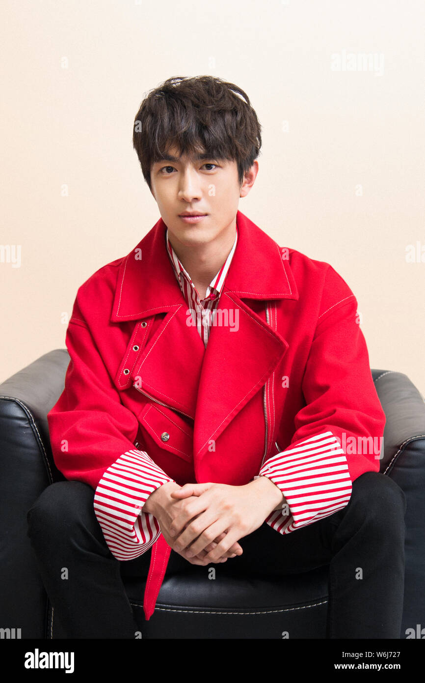Chinese actor Kenny Lin or Lin Gengxin poses for portrait photos during ... Chinese actor Kenny Lin or Lin Gengxin poses for portrait photos during ...