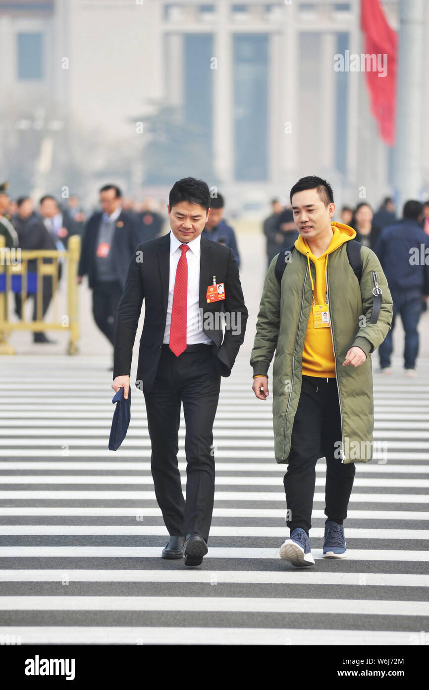 Richard Liu Qiangdong, Chairman and CEO of online retailer JD.com ...