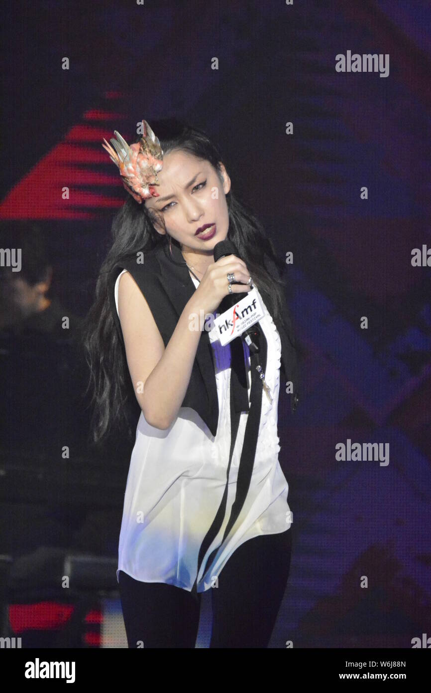 Japanese singer and actress Mika Nakashima performs at the Hong Kong ...