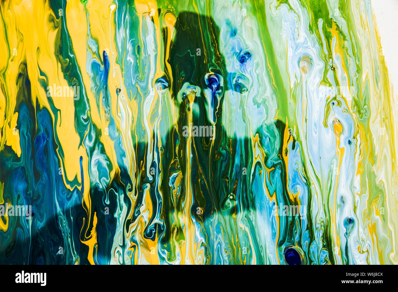 Abstract art painting background, paint texture close up, brush strokes ...