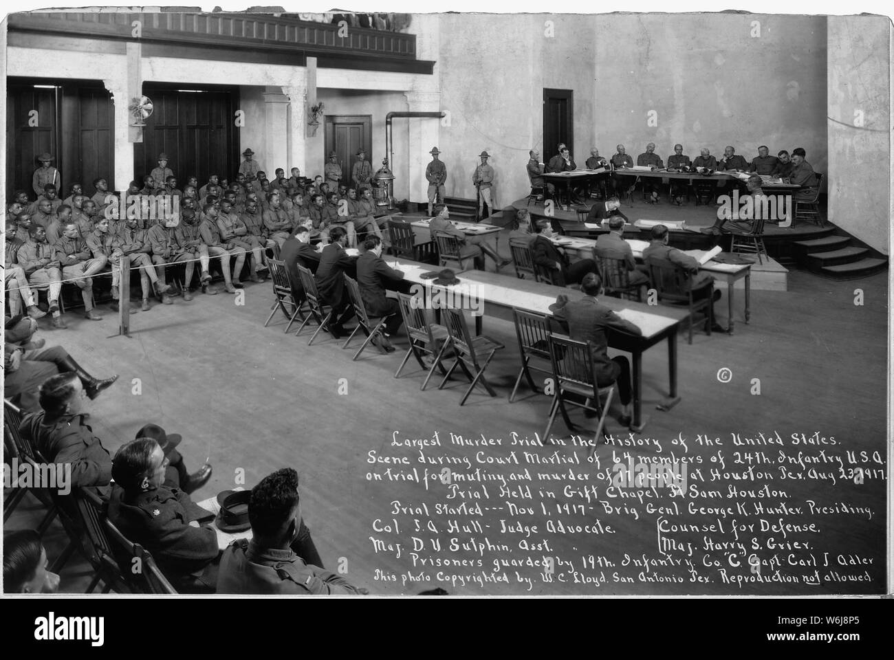 Largest Murder Trial in the History of the United States. Scene during ...