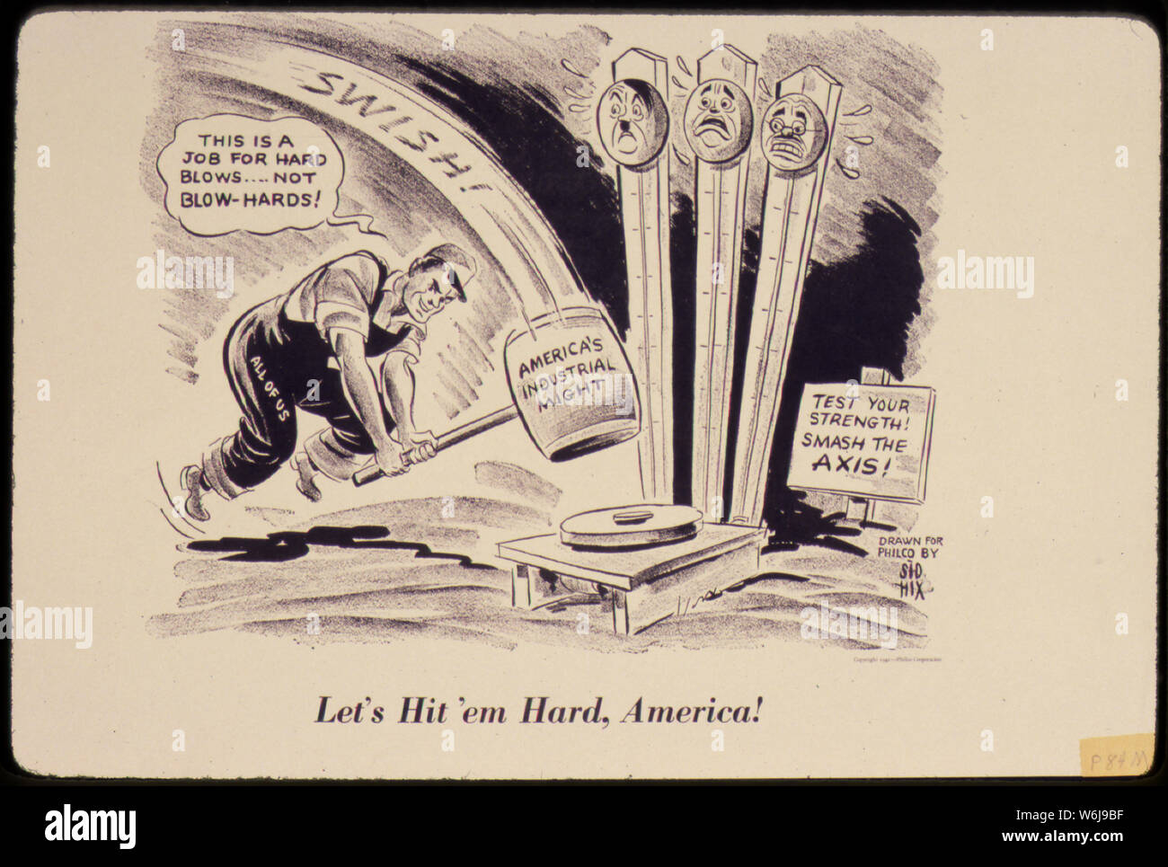 Let's hit `em hard, America! Stock Photo - Alamy