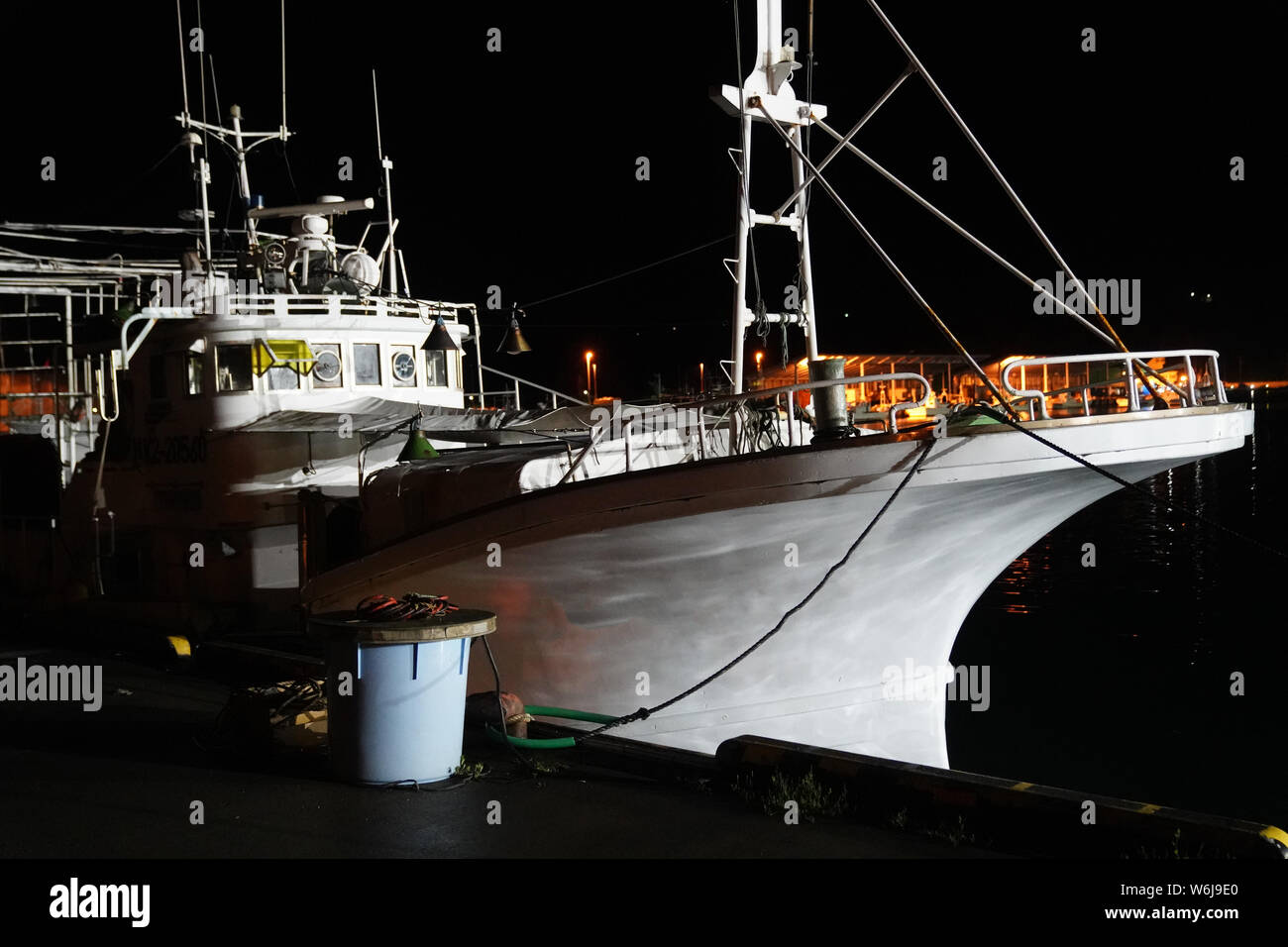 Squid Fishing Boat Stock Photo - Alamy