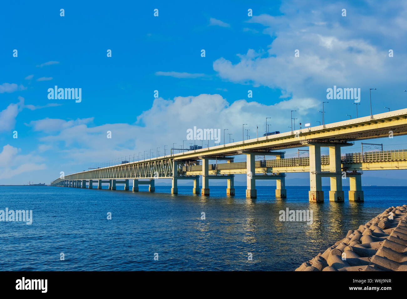 Osaka, Japan - October 29 2018: Sky Gate Bridge R connects Kansai ...