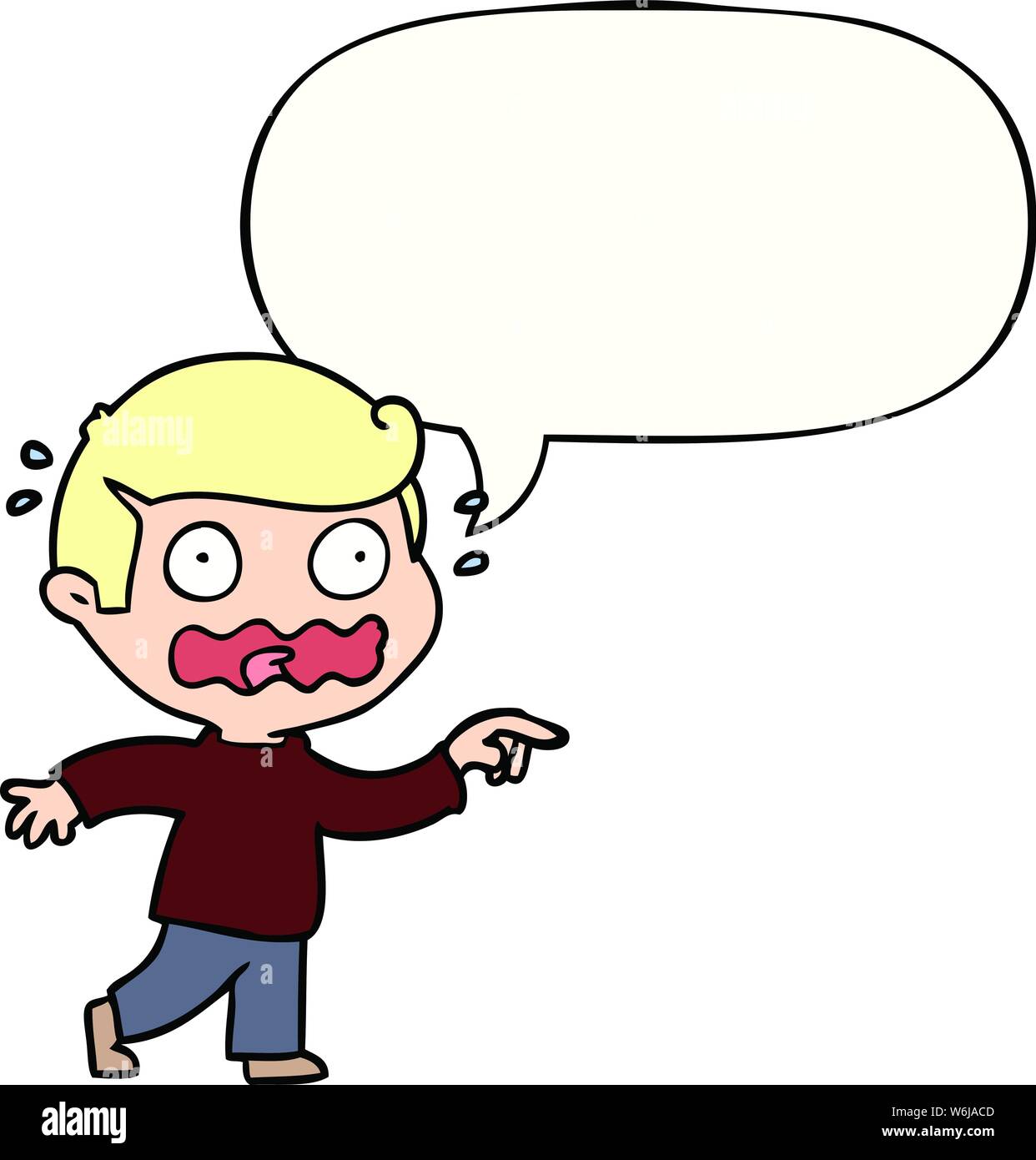 Cartoon boy pointing out Stock Vector Images - Alamy