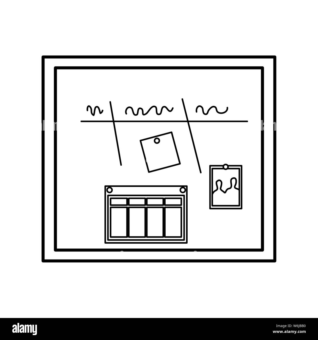 Bulletin board ideas Stock Vector Images - Alamy