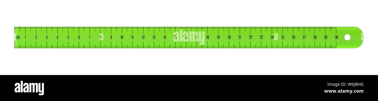Engineer or architect plastic drafting ruler with a metric units scale ...