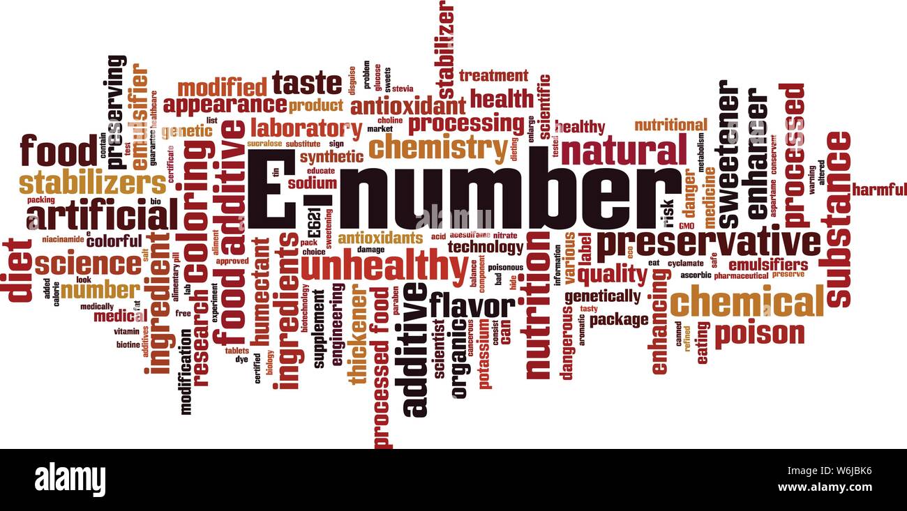 Number Words Collage