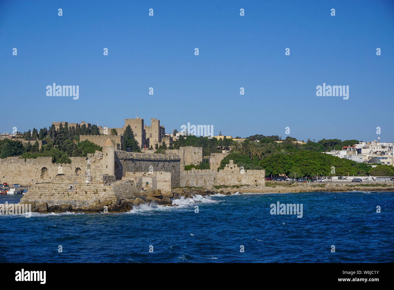 Rhodes, Greece: Medieval walled city created in the mid-14th century by ...