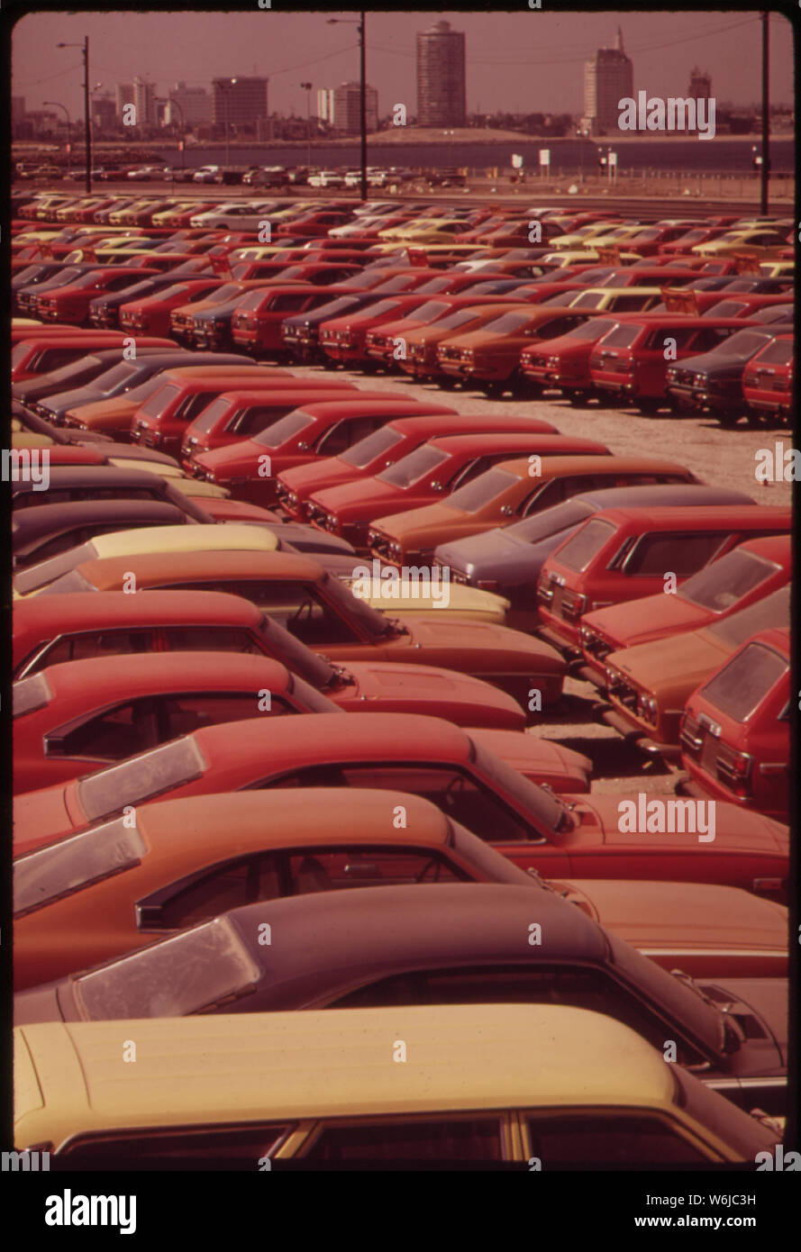 MAZDAS AWAITING SHIPMENT Stock Photo - Alamy