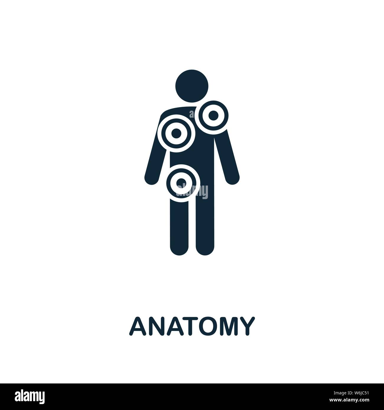 Anatomy vector icon symbol. Creative sign from science icons collection ...