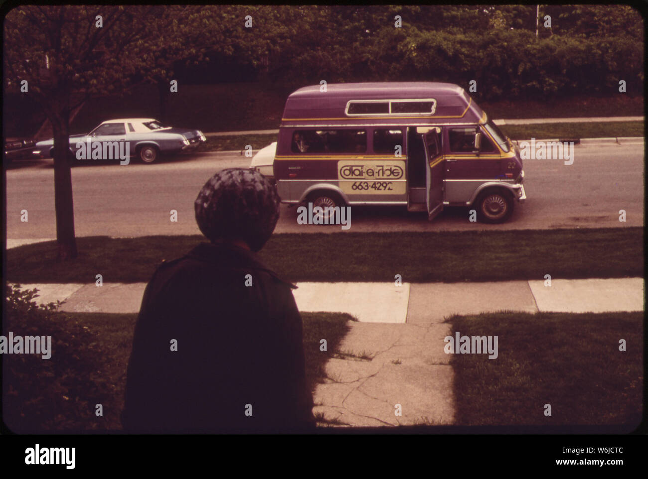 MINIBUS FROM ANN ARBOR'S DIAL-A-RIDE SERVICE ABOUT TO PICK UP A ...