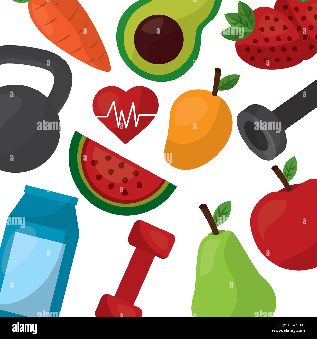 Healthy lifestyle vector design Stock Vector Image & Art - Alamy