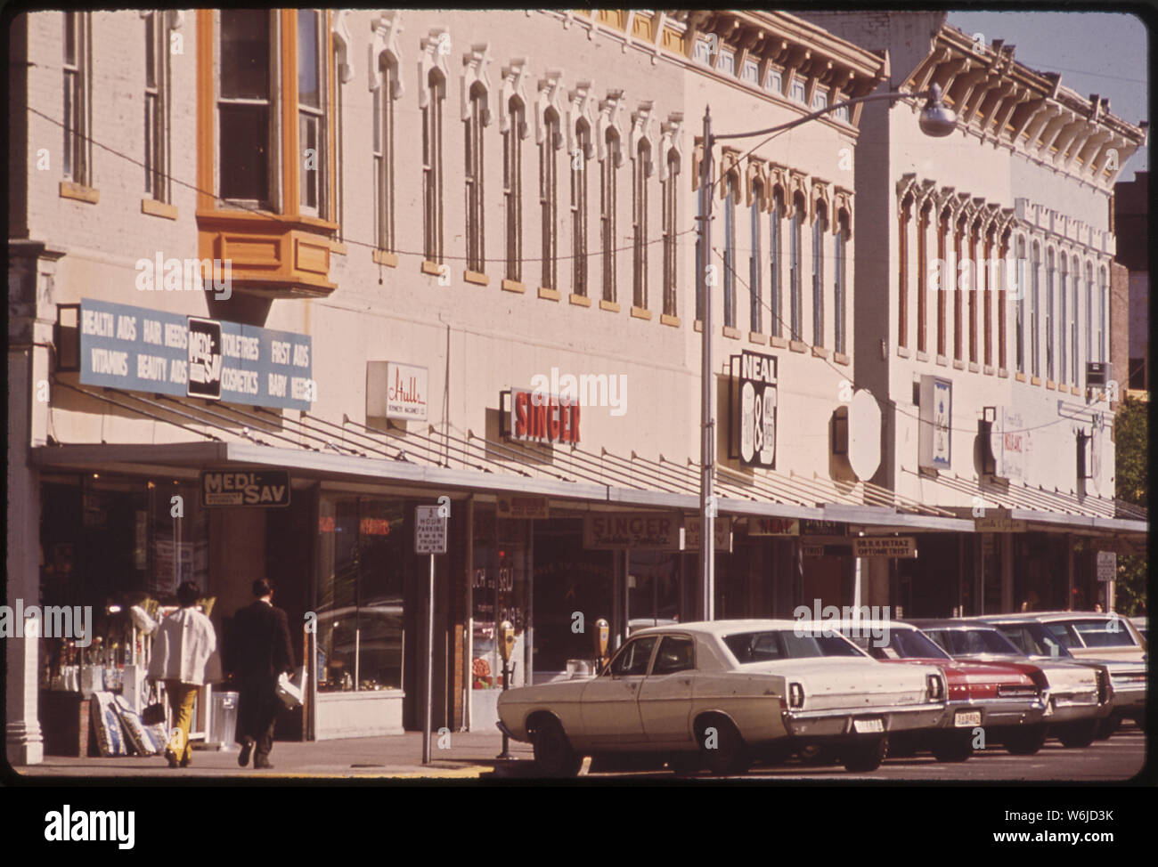MODEL BLOCK ON WASHINGTON STREET (STORE FRONT IMPROVEMENT Stock Photo ...