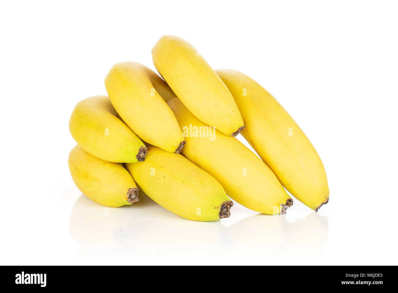 Lot of whole ripe yellow banana isolated on white background Stock ...