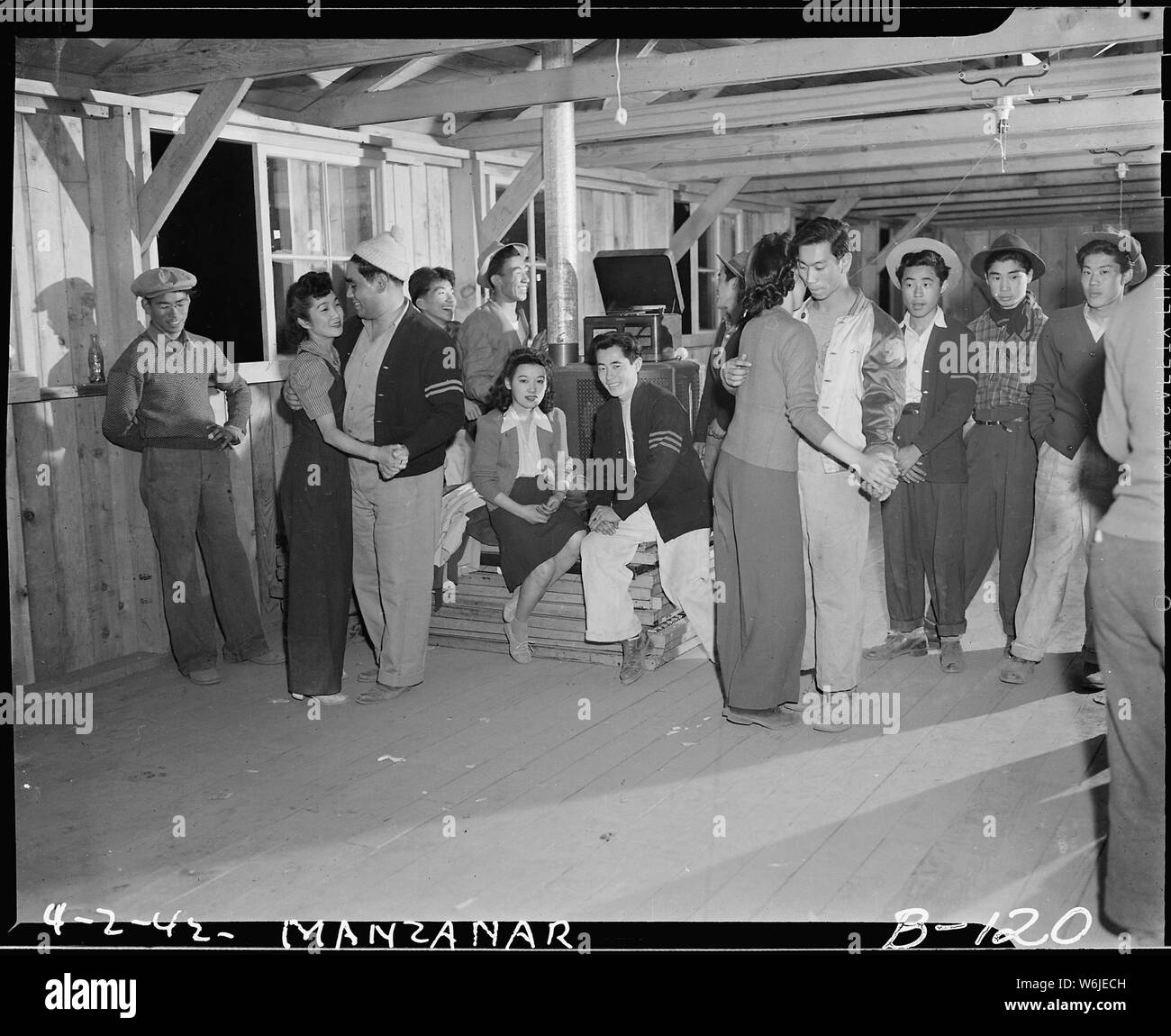 Manzanar Relocation Center, Manzanar, California. Dancing for ...