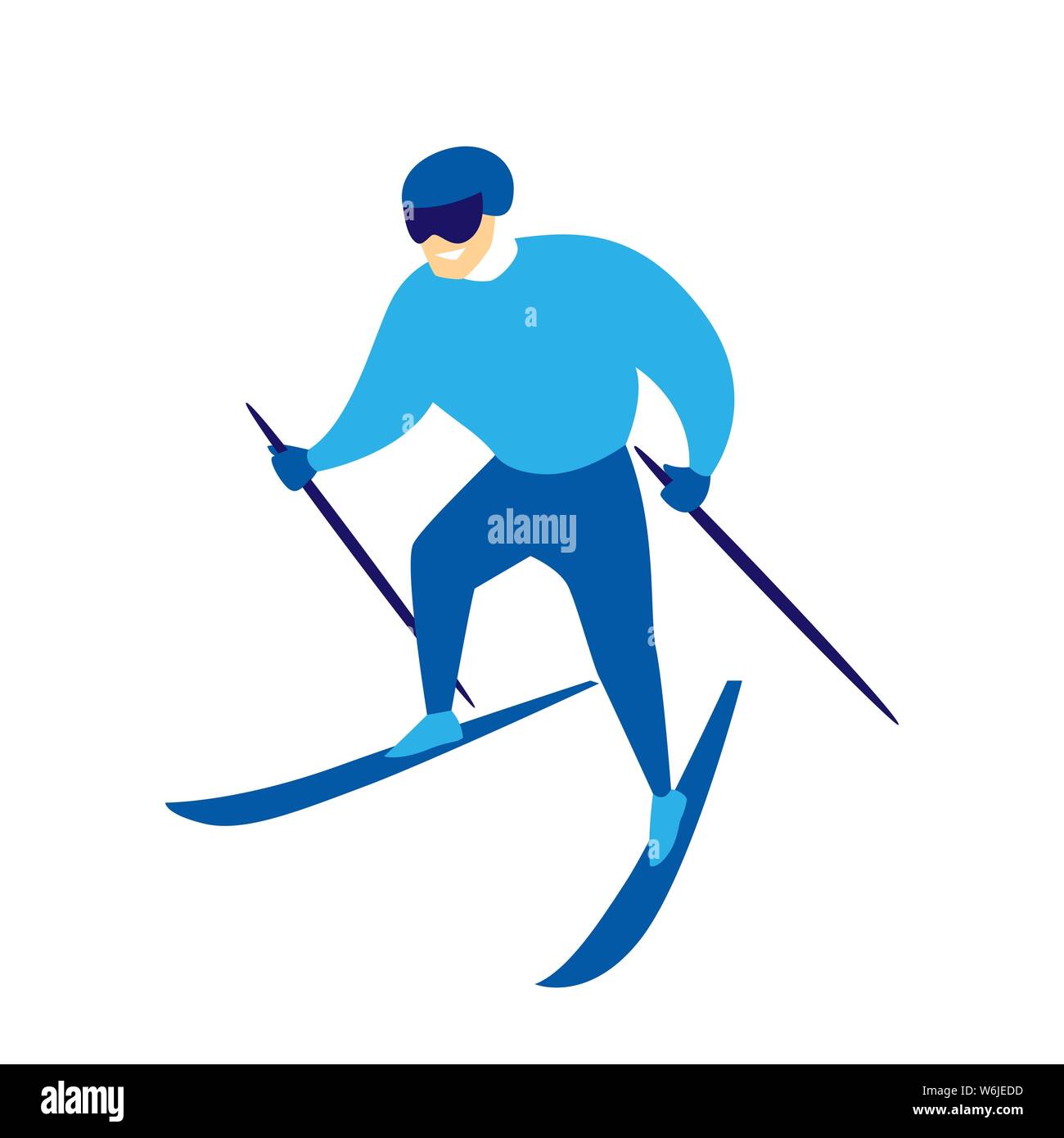 High speed skier Stock Vector Images - Alamy