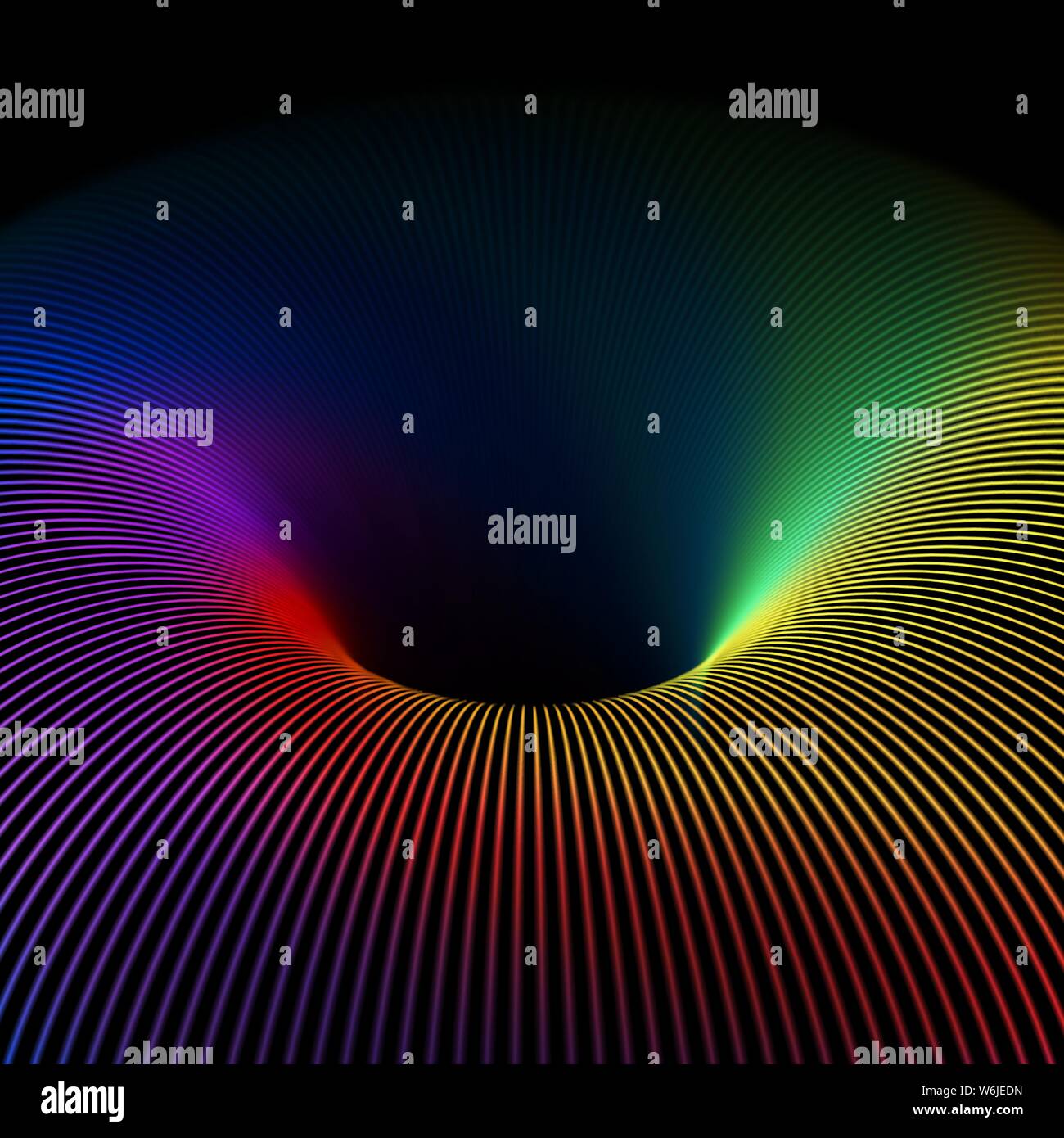 3D abstract background: model of blue thermonuclear fusion Stock Vector ...
