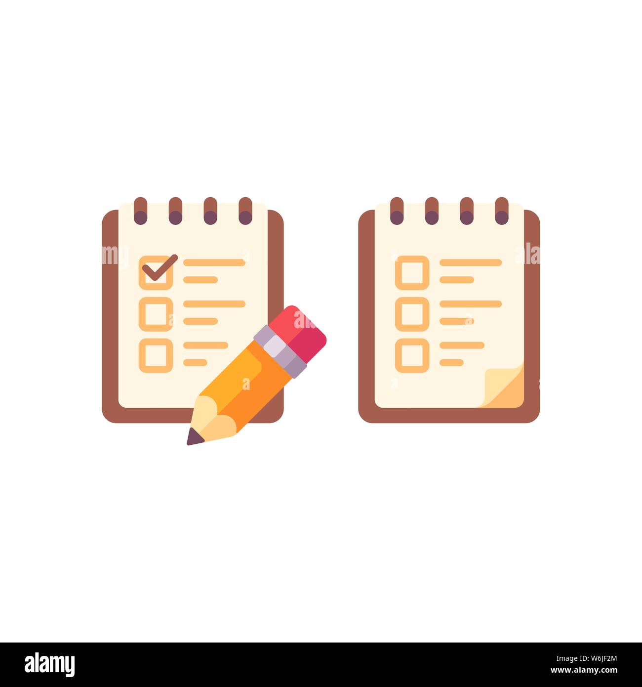 To do list with a pencil flat icon Stock Vector Image & Art - Alamy