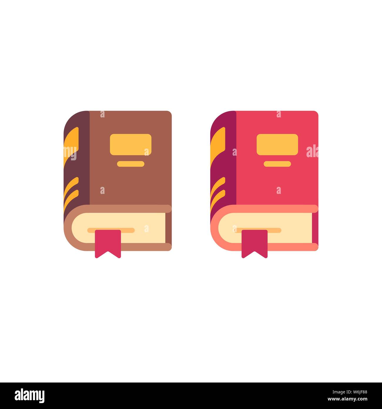 Handbook flat icon Cut Out Stock Images & Pictures - Alamy